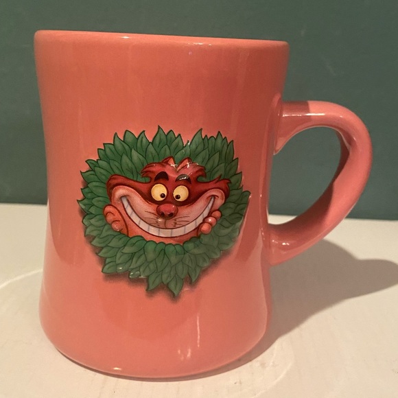 Disney | Dining | Disney Pink 3d Cheshire Cat Alice In Wonderland Mug ...
